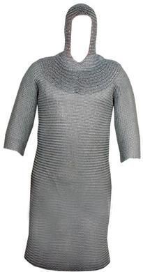Heavy Chainmail Shirt and Chain mail Hood Full Size 01339019 – Swords ...